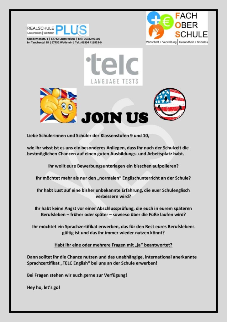 telc – language tests – Realschule Plus